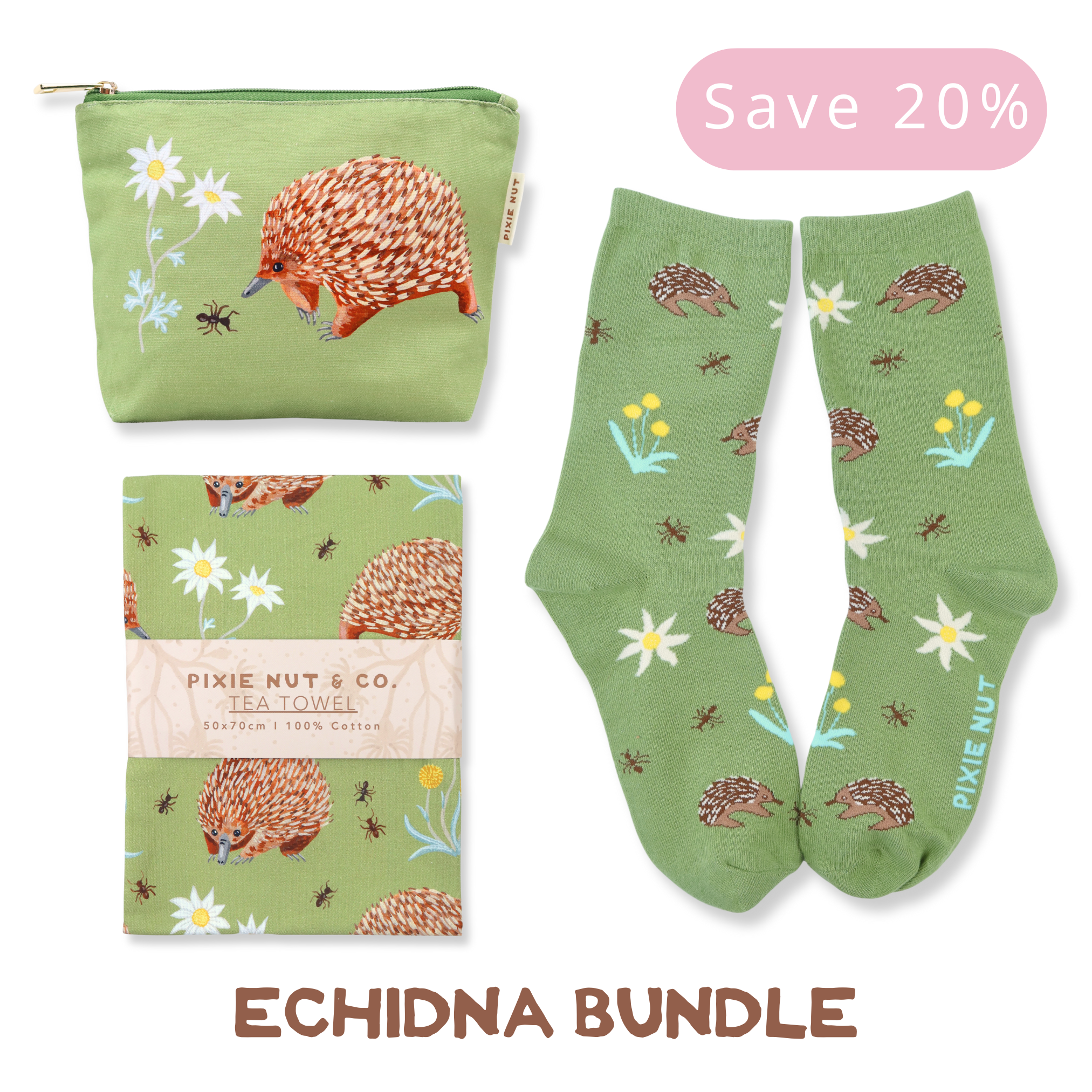 Echidna Bundle – Pixie Nut & Co.